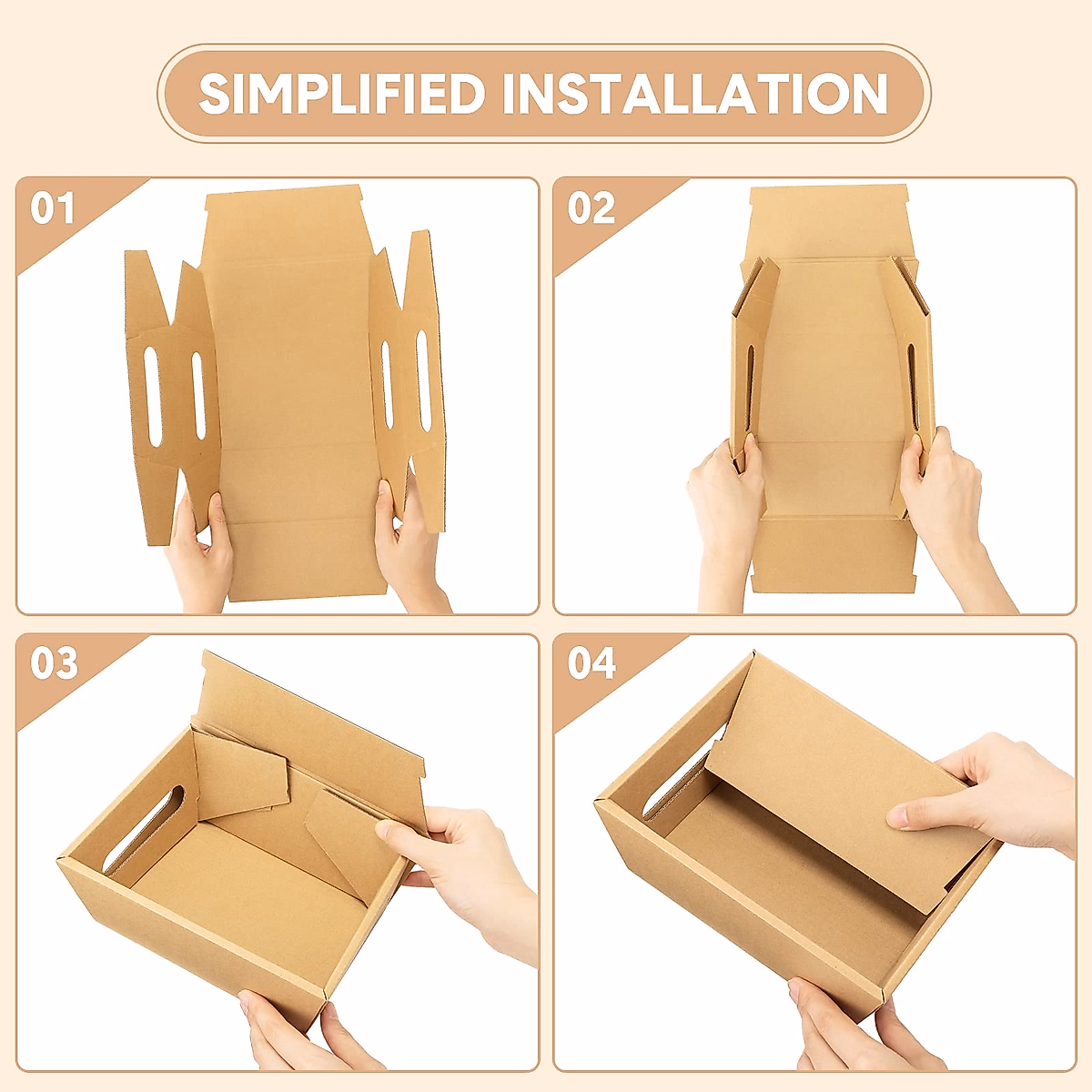 22 Pcs Small Gift Baskets Bulk 8 x 6 x 3 Inch Baskets for Gifts Empty Sturdy Wedding Gift Basket with Handles Storage Cardboard Tray for Christmas (Primary Color)