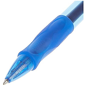 BIC RLC11-BLUE Gel-ocity Retractable Gel Pen, Medium Point (0.7 mm), Blue, 12-Count