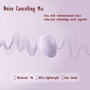 Purple Smallest Invisible Earbuds Hidden For Work Wireless Bluetooth Micro Sleep Mini Small Tiny Earbuds For Small Ears Invisible Earbud Small Ear Buds Cute Noise Cancelling Earbud Sleepping Bud