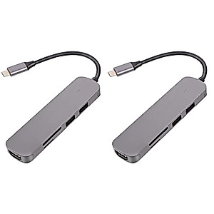 SOLUSTRE USB Ethernet Adapter USB Ethernet Adapter 2 Pack USB Hub Multiport Multi- Port USB hub Data USB hub USB Splitter for Laptop Adapter Hub 5- USB Docking Station USB Docking Station
