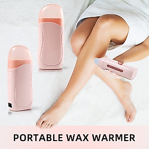 Roll on Wax, Roll on Wax Warmer Kit, Soft Honey Wax Roller Kit for Hair Removal, Beth lee Waxing Kit Roll On, Wax Kit for Larger Areas of the Body, Home Roller Waxing Kit for Men and Women