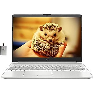 HP 2022 17.3" FHD IPS Laptop, 11th Gen Intel Core i3-1115G4(Beats i5-1035G7), 32GB RAM, 1TB PCIe SSD, Full-Size Keyboard, Intel UHD Graphics, HD Webcam, Windows 11 Pro, Silver, 32GB USB Card