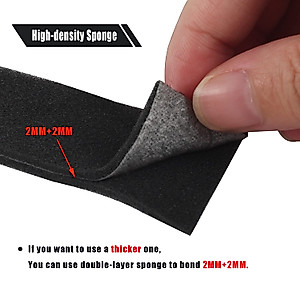 Light Leak Proof Sponge High Density Foam Film Camera Replacement Light Seal Foam with Tongs for 120 135 Film Camera Large Format Camera Film Camera Accessories…