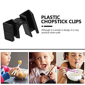 TOPBATHY Training Chopsticks Reusable Chopstick Helpers Training：10PCS Chopsticks Hinges Connector Right or Left Handed Chopsticks Helper Beginners for Beginners, Trainer, Seniors