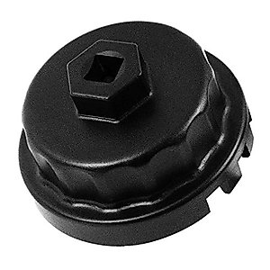 Ibetter Oil Filter Wrench for Toyota, Lexus, RAV4, Camry, Tundra, Highlander, Sienna and More - Oil Filter Cap Removal Tool for 2.5L to 5.7L Engines with 64mm Cartridge Style Oil Filter Housings