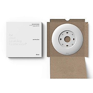Google Nest Learning Smart Thermostat - 3rd Generation - Stainless Steel T3007ES Bundle with Google Nest Temperature Sensor T5000SF + elago Wall Plate Upgraded Wall Mount Cover - Matte White