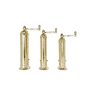 The Original European Pepper Mill 8'' Brass Pepper Mill