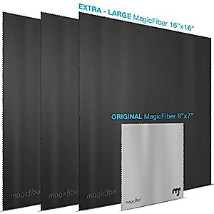 MagicFiber Extra Large Microfiber Cleaning Cloth - Premium Cloth for TV, Screens, Windows, Mirrors & More