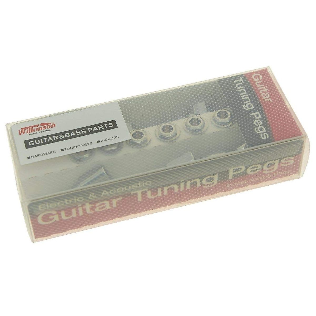 Wilkinson 3L3R Chrome E-Z Post Guitar Tuners EZ Post Guitar Tuning Keys Pegs Machine Heads with Tulip Button for Les Paul or Acoustic Guitar