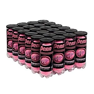 Penn Championship Pink Tennis Balls - Extra Duty Felt Pressurized Tennis Balls - 24 Cans, 72 Balls