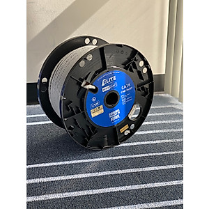 Elite 250ft. Cat8 Shielded Riser (CMR), 40Gb, 2000MHz, S/FTP 22AWG, Solid Bare Copper, UL Listed, ETL Listed, PoE++ (White, 250ft.)