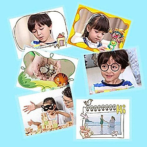 Jiaanu Kids Digital Camera，Portable Children's Camera (Color : Blue, Size : 32G)