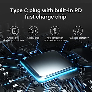 GINTOOYUN Type C to 90 Degree DC 4.8 x 1.7 mm Power Charging Cable USB-C Male Output to DC Input Power PD Charge Cable fit for Laptop 65W 12V (59inch)