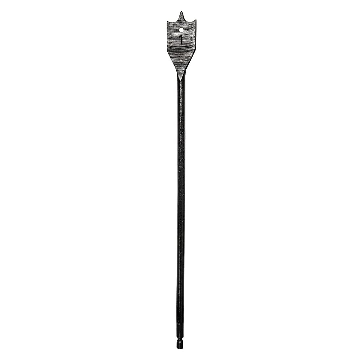 Century Drill & Tool – 36864 Lazer Spade Drill Bit – 1” x 12” – Alloy Steel Spade Tool with Heavy-Duty Quick-Change Hex Shank
