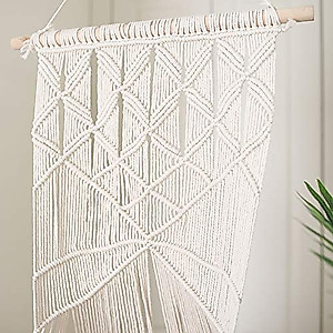 Cat Hand-Woven Hanging Hammock Basket, Cat Hammock Chair, Pet Hanging Basket Chair, Cat Bed Cotton Rope Weaving Macrame Pet Hammock Indoor Outdoor Garden Yard Theme Decoration (A, White)