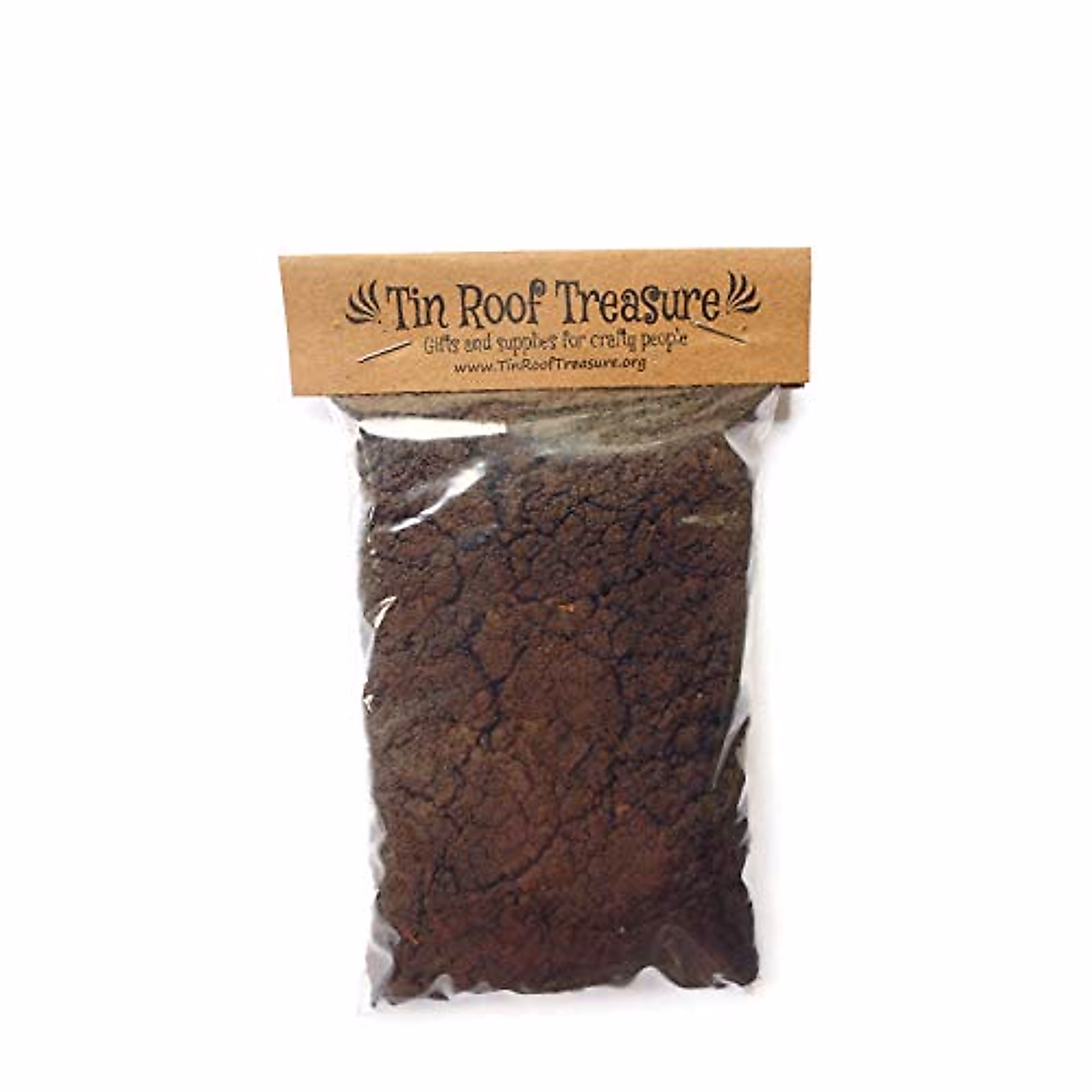 Tin Roof Treasure Organic Soil Substrate for Terrariums, Fairy Gardens, Moss and Lichen, 5"x7" Bag