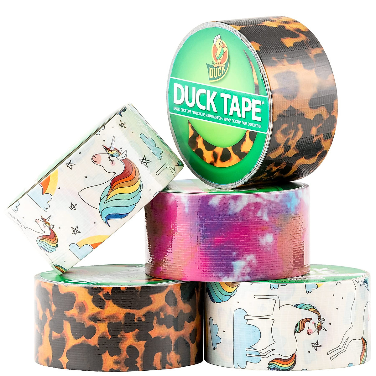 Duck Tape Pattern Colours Tie Dye. Arts & Crafts, DIY, Crafts, Gift Wrapping, Decorative, Scrapbook, Scrapbooking, Bullet Journal, Planner, Party, Festivals, Decoration - 48mm x 9.1m