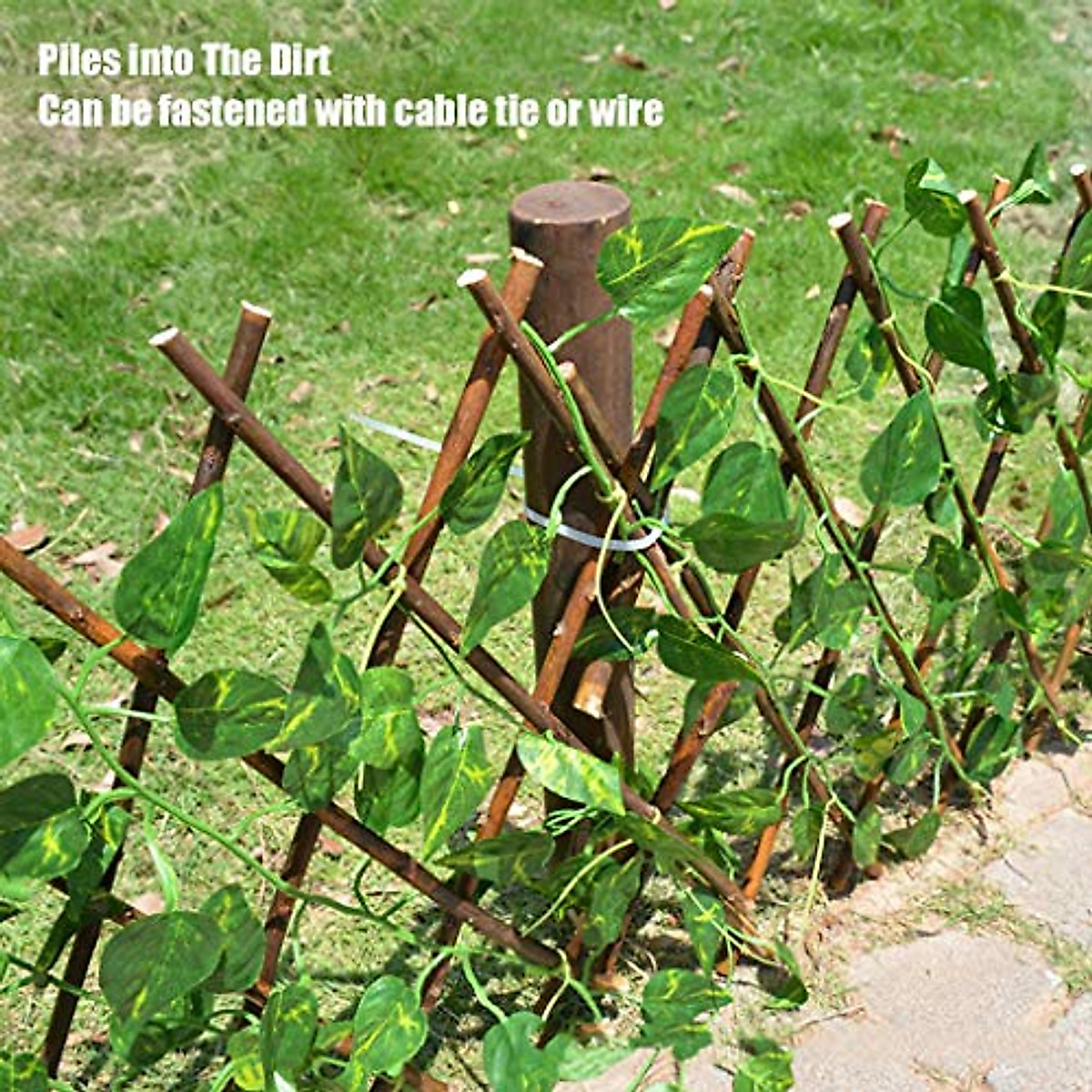 QILIN 70cm Artificial Garden Plant Fence UV Protected Privacy Screen Outdoor Indoor Use Garden Fence Backyard Home Decor Greenery Wall