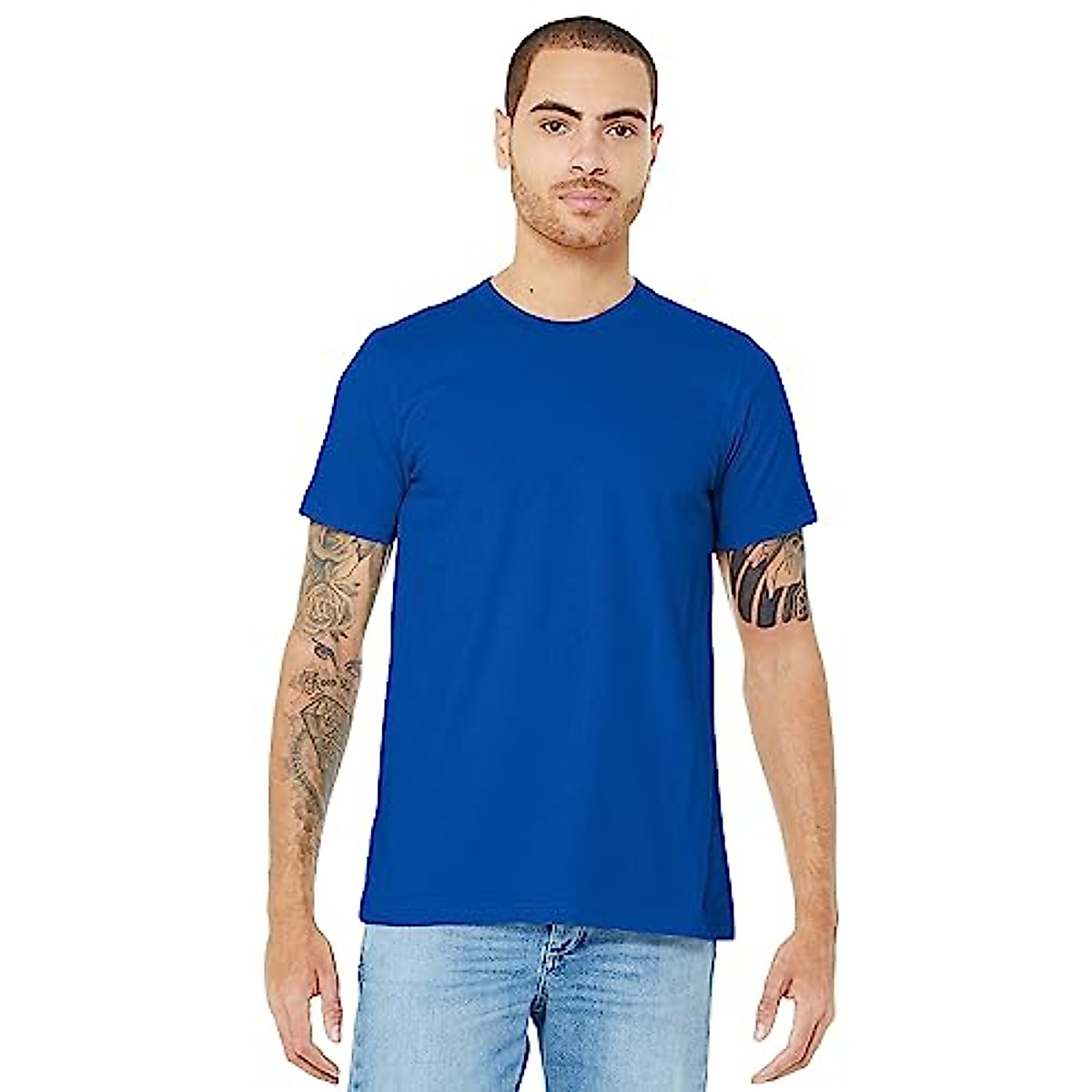 Bella+Canvas Unisex Jersey Short Sleeve Tee, True Royal, X-Large