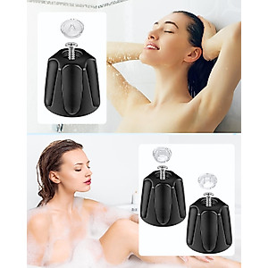 sousac 3 Set Shower Knob Replacement, Tub Faucet Handles Replacement Include Hot/Cold/Diverter, Bathtub Faucet Handles Compatible with Price Pfister Verve for Remodeling Trim (Black)