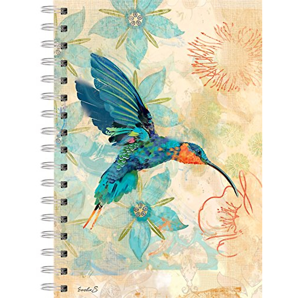 Lang Hummingbird of Sagrada Garden of Plumes Spiral Journal by Evelia Sowash (1350005)