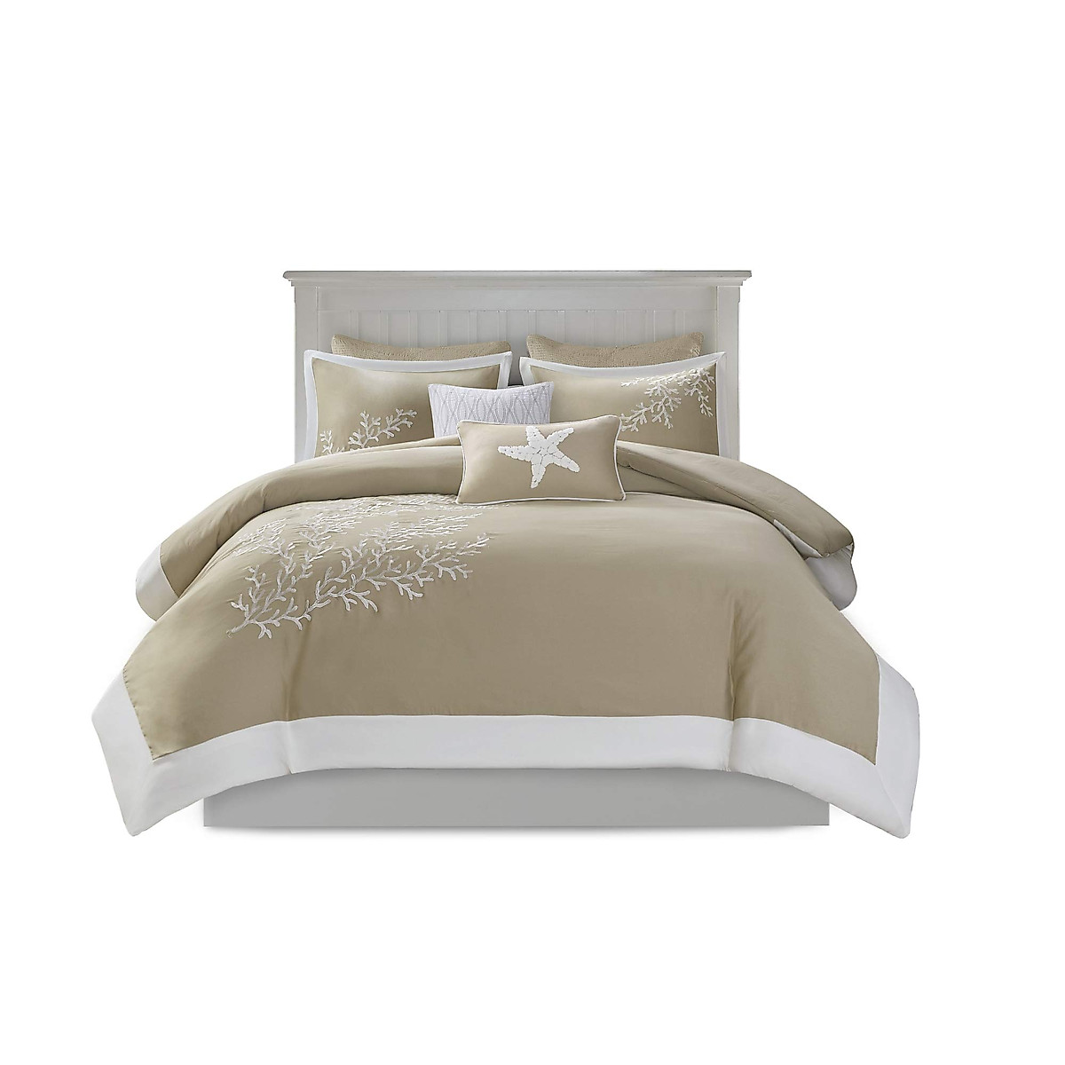 Harbor House Coastline Duvet Cover Set Cal King Khaki, King/California King,