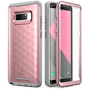 Galaxy Note 8 Case, Clayco [Hera Series] Full-Body Rugged Case with Built-in Screen Protector for Samsung Galaxy Note 8 (2017 Release) (Rosegold)