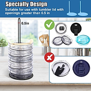 XANGNIER Tumbler Lid Organizer,Cup Lid Organizer for Kitchen Cabinets Stacking,Water Bottle Lid Holder for YETI/Stanley/Simple Modern Mug Cup Accessories-Storage for up to 12 Lids
