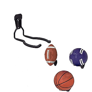 zoele Football Rack Holder Wall Mount, Wall Mount Basketball Holder, Ball Wall Rack Holder Display Storage Rack (1 Pcs)