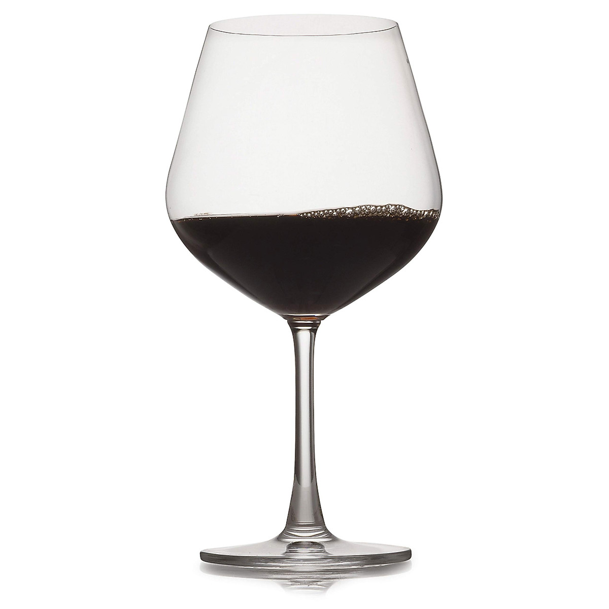 Set of 4 - Modern Laser Cut Rim 24 Oz Wine Glasses Made of Crystal With Seamless Joints (Short Stem)