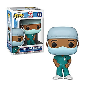 Funko Pop! Heroes: Front Line Worker- Male Hospital Worker #2, Multicolor
