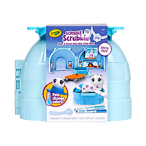 Scribble Scrubbie Pets Arctic Igloo, Color Change Pets & Storage Case, Gift for Girls & Boys