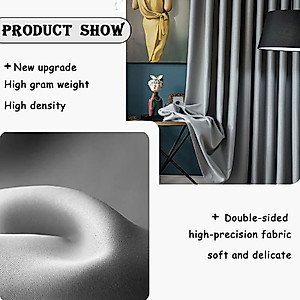 Room Divider Curtains Screen Partitions, Blackout Ceiling Track Curtain Compatible with Curtain Rods Noise Reduction Privacy Curtain, 10 ft Wide x 8 ft Tall, White