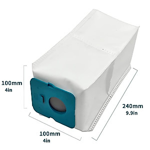 MengTiger 9 Pcs Replacement Clean Station Dust Bag Compatible with Samsung VCA-ADB95 Bespoke Jet Clean Station Vacuum Accessories Parts