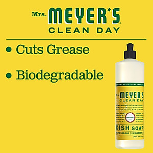 Mrs. Meyers Clean Day Liquid Dishwashing Soap, Honeysuckle, 16 oz 1 pack