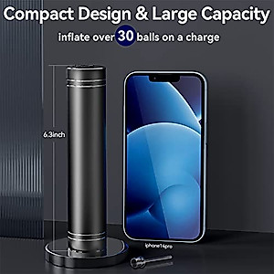 Morpilot Automatic Electric Fast Ball Pump with Needle and Nozzle - Air Pump for Inflatables, Athletic Basketball, Soccer, Volleyball, Football, Sport Ball and Swimming Ring - Faster Inflation