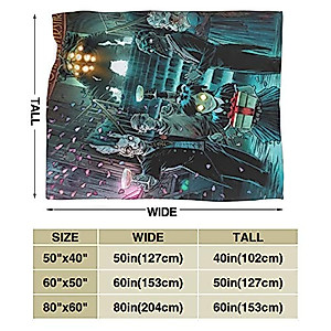 MillicentCob Bioshock Ultra-Soft Micro Fleece Blanket Soft and Warm Throw Blanket Digital Printed Blanket (50"" X40, 60 X 50, 80 X 60)