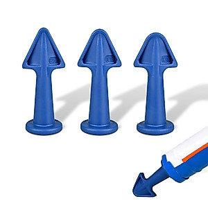 YAFIYGI Caulk Tip Tool Caulking Tips Set with Nozzle Adapter Silicone Caulk Applicator Tools Reusable Nozzles for Finishing Grout and Sealant Caulk Gun Accessories for Easy Application 6.5R 10R 13R