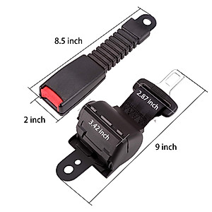 10L0L Universal Seat Belts Kit for Yamaha EZGO Club Car Golf Cart, 42 Inch Retractable Street Legal Seat Belts, Set of 2