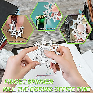 Stocking Stuffers for Men Dad Husband Adults,22 in 1 Snowflake Multitool,Cool Gadgets for Christmas Men Gifts,Multitool for Cycling,Skiing,Outdoor,Office