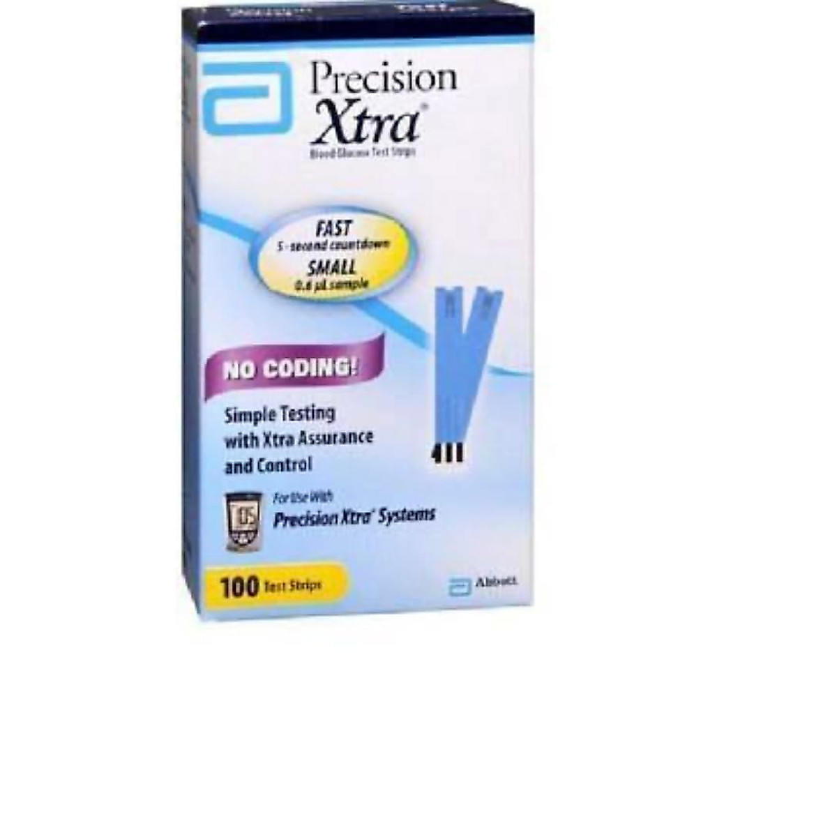 MediSense Precision Xtra Strips - Model 99878-35 - Box of 100