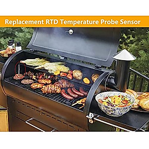 Entsong RTD Temperature Probe Sensor Grill, Replacement Parts for Traeger Digital Thermostat, Temperature Probe Compatible with Traeger Wood Pellet Grill