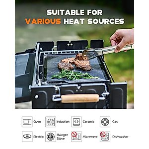 DARTMOOR 2-in-1 Reversible Cast Iron Griddle, 18 in Pre-Seasoned Cast Iron Grill Pan with Pan Scrapers, Double Side Rectangular Frying Pan with Non-Stick Surface, Indoor & Outdoor Use