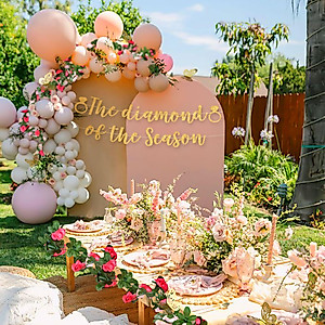 JeVenis Diamond of The Season Banner Tea Party Bridal Shower Decorations for High Tea Party Supplies Garden Party Bridal Shower