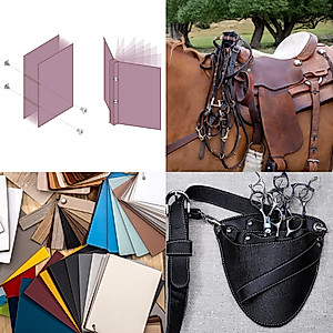 uxcell Screw Post Fit for 3/8"(10mm) Hole Dia, Male M8x30mm Belt Buckle Binding Bolts Leather Fastener Carbon Steel 5 Sets