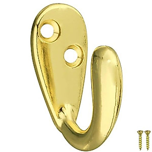 Stanley Hardware S819-081700 4025 Single Prong Robe Hook in Brass