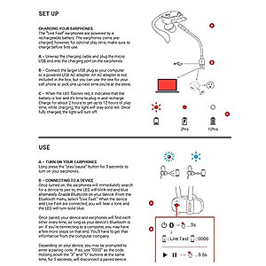 JAM Live Fast Workout Earphones 30 ft. Bluetooth Range, IP67 Sweat Resistant Earbuds 3 Sizes Included, 12 Hour Battery Life, Hands-Free Calling Black