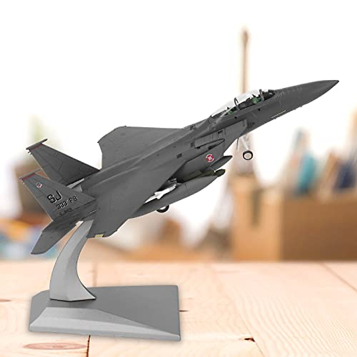 Rushbom 1:100 Airplane Scale Fighter Aircraft Model Highly Simulated Alloy Planes Model for Collection Decoration