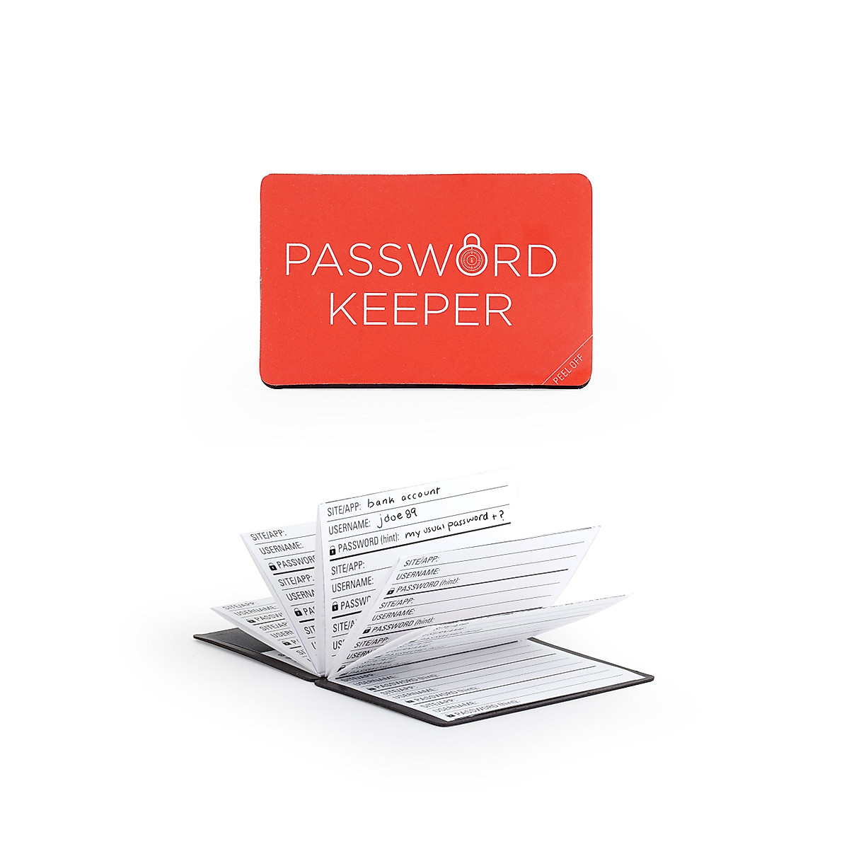 Kikkerland Password Keeper (NB01),Red, Wallet sized folding book