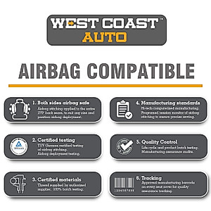 West Coast Auto Universal Baja Saddle Blanket Bench Full Size Seat Cover Fits Ford, Chevrolet, Dodge, and Full Size Pickup Trucks (Brown)